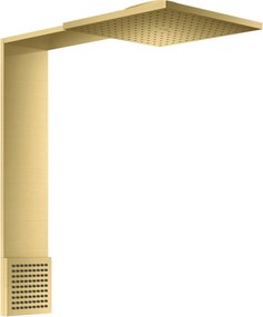 Axor ShowerComposition - Hlavová sprcha, 24x24 cm, se šíjovou sprchou, 3 proudy, kartáčovaná mosaz 12594950