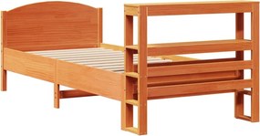Postel bez matrace voskově hnědá 75 x 190 cm masivní borovice 3306251