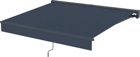 Elektrická markýza s LED osvětlením BestBerg BBSU-EL250CG / 250 x 200 cm / šedá