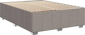 Rám postele bez matrace taupe 160 x 200 cm textil 3284850