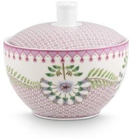 Pip Studio Lily &amp; Lotus cukřenka 300ml, lila (porcelánová cukřenka s víčkem 300ml)