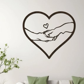 dřevo života Dřevěná dekorace JÁ A MŮJ PSÍ PARŤÁK Zvolte rozměr (cm): 60x55, Zvolte barvu dekoru: Ořech