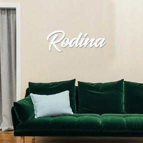 dřevo života Dřevěný nápis na zeď RODINA Zvolte barvu dekoru: Bílá, Velikost textu: 40x15