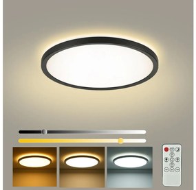 Brilagi - LED Stmívatelné svítidlo ULTRA SLIM LED/18W/230V pr. 30 cm černá + DO