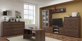 Casarredo - Komfort nábytek Šatní skříň VEGAS V-36, 1-dveřová, levá, výběr barev | barva: jrs-santana-tmava