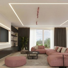 Sollux Lighting Stropní svítidlo RING 3L růžové