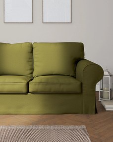 Potah na pohovku IKEA  Ektorp 3-místná, rozkládací STARÝ MODEL PIXBO barva zelená látka pletený vzor
