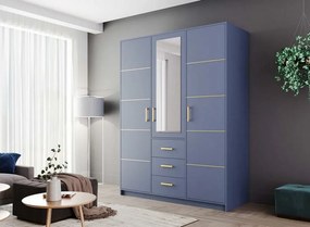 Casarredo - Komfort nábytek Šatní skříň BASILIO/BALI D3 modrá
