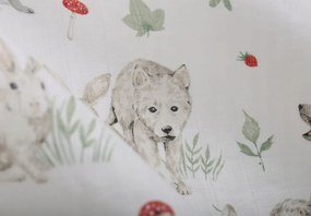 Dětské mušelínové pleny BABYMAM PREMIUM 60x75 cm - sada 3 ks - Lesní zvířátka