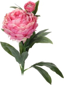 Koopman Umělá květina Pivoňka tmavě růžová, 61 cm