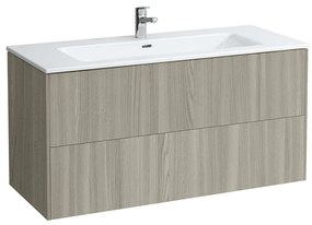 Laufen Pro S - Skříňka s umyvadlem, 120x50x61 cm, 2 zásuvky, světlý jilm H8649632621041