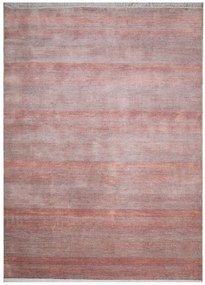 Diamond Carpets koberce Ručně vázaný kusový koberec Diamond DC-MCN Silver/m.red - 140x200 cm
