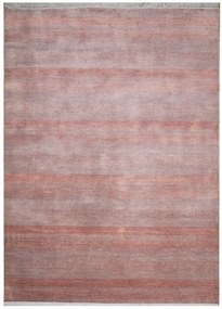 Diamond Carpets India, Ručně vázaný kusový koberec Diamond DC-MCN Silver/m.red, 140x200, červená, chodba / předsíň
