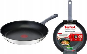 Pánev Tefal Daily 28 CM Titanová Indukce Inox Nerezová Ocel Plyn