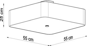 Sollux Lighting Stropní svítidlo LOKKO 55 bílé