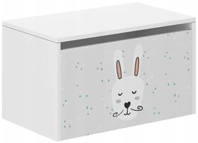 Dětský úložný box s vousatým zajíčkem 40x40x69 cm