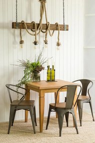 ARTEN Rustikální jídelní stůl POPRAD MES03A - borovice (světlý vosk/tmavý vosk) ROZMĚR: (š/h/v) 200 x 100 x 76 cm