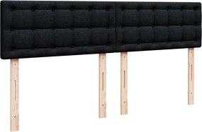 Box spring postel s matrací černá 180x200 cm textil 3288283