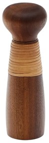 OnaDnes -20% Hnědý dřevěný mlýnek na koření Kave Home Sardis 20,3 cm