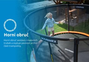 Marimex | Trampolína Marimex Premium 396 cm + vnitřní ochranná síť + schůdky ZDARMA | 19000113