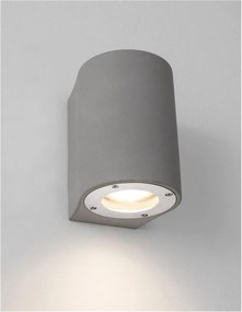 NV 9790532 Venkovní nástěnné svítidlo LIDO šedý beton skleněný difuzor GU10 1x7W IP65 100-240V bez žárovky světlo dolů - NOVA LUCE