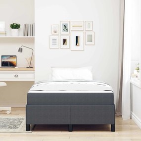 Rám postele s matrací Tmavě šedá 120 x 190 cm textil 3399111