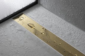 Hansgrohe RainDrain Flex, vrchní sada sprchového žlabu 700, zkracovatelný, pro instalaci volně na plochu, kartáčovaný bronz, HAN-56043140