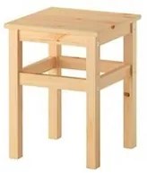 Dřevěná stolička čtvercová
