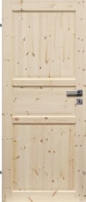 Normandia Interiérové dveře 70 L, 750 × 1985 mm, masivní dřevo, levé, borovice, plné