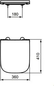 Ideal Standard i.Life S - WC sedátko softclose | bílá