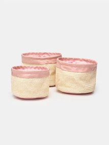 Sinsay - Sada pletených košů na ukládání 3 pack - vícebarevná