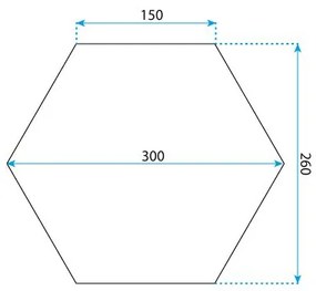 Tutumi, 6-úhelníková nástěnná dekorace z filcu, růžová, HOM-06527