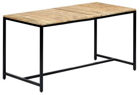 Jídelní stůl 140 x 70 x 75 cm masivní hrubé mangovníkové dřevo,  247811