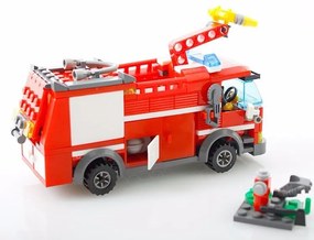 Blocki stavebnice Hasičské auto typ LEGO 206 dílů