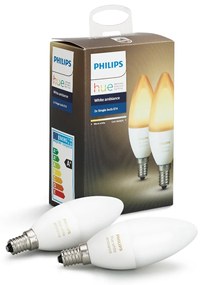 Hue LED žárovka White Ambiance E14 set 2ks 8718696695265 6W 2200K-6500K