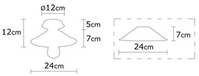 Stropní světlo Berceste N-659 1 zdroj Ø24cm černá