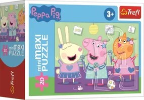 Trefl - Puzzle - Prasátko Peppa: Karaoke / 20 dílků / 22 x 16 cm / věk