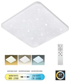 LED Stmívatelné stropní svítidlo FLORA LED/60W/230V 2700-6500K +dálkové ovládání