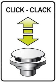 Hansgrohe PuraVida, páková umyvadlová baterie 200 s odtokovou soupravou Push-Open, bílá/chromová, 15081400