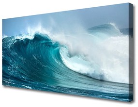 Obraz na plátně Vlny Krajina 125x50 cm