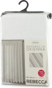 ZÁCLONA NA PÁSCE REBECCA 350X250 CM BÍLÁ