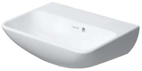 Duravit ME by Starck - Umývátko 45x32 cm, s přepadem, bez otvoru pro baterii, WonderGliss, matná bílá 07194532101