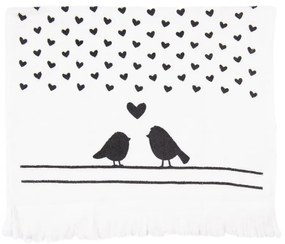 Kuchyňský froté ručník s ptáčky Love Birds – 40x66 cm