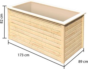 LANIT PLAST, s.r.o. vyvýšený záhon KARIBU HOCHBEET 192 (64567) natur LG1991
