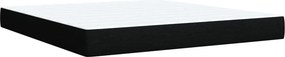 Box spring postel s matrací černá 180x200 cm textil 3290583