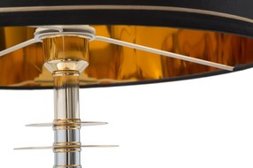 Stojací lampa Mauro Ferretti Lineo, 40x180 cm, zlatá/černá