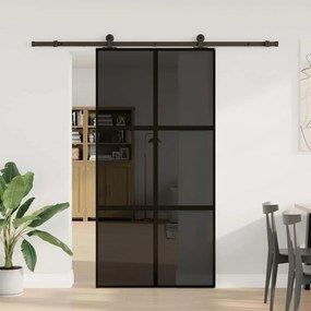 Posuvné dveře s kováním 102,5x205 cm tvrzeného sklo a hliník 3332988