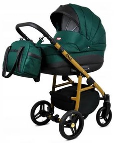 Kočárek 3v1 BabyLux Axel Bottle Green
