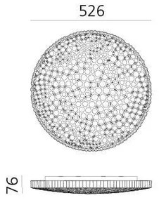 Artemide 0210010APP - LED Stm. stropní svítidlo CALIPSO LED/50W/230V 3000K