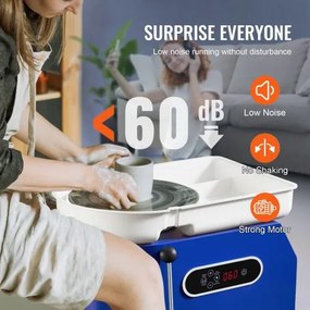 hrnčířský kruh 27,9 cm keramické kotoučové nožní pedály Zástěra 450 W